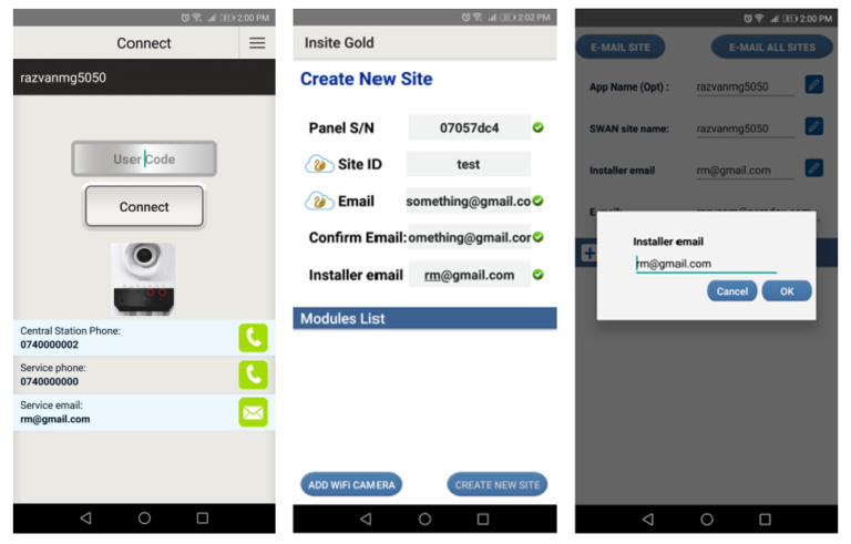 Insite Gold – konfigurace kontaktních údajů – Eurosat